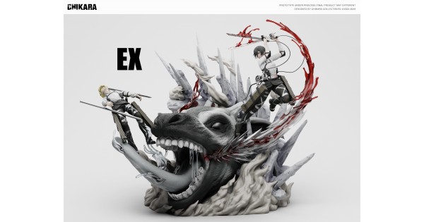 Mikasa vs Okapi Titan By CHIKARA Studio