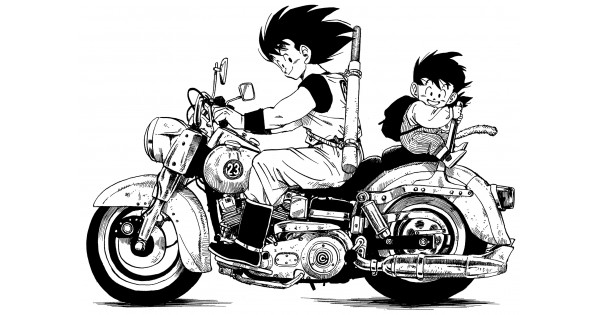 DBZ - Goku & Gohan Motorcycle by GD STUDIO