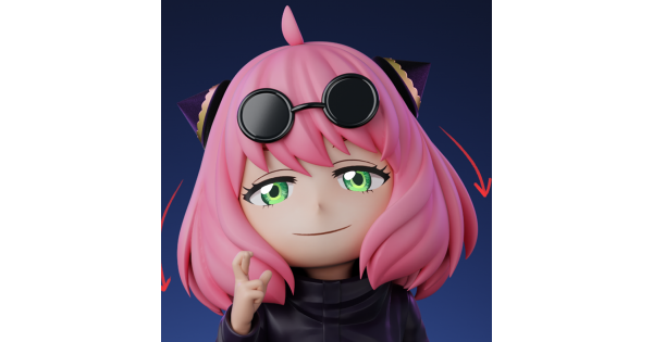 Anya x Gojo By ZH STUDIO