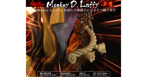 One Piece Monkey D Studio Red Roc Luffy 1/6 Resin Statue, 46% OFF