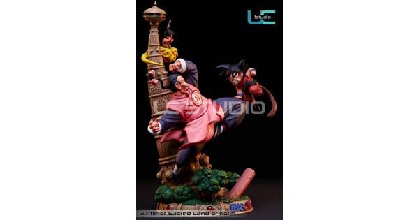 Kid Goku vs Tao Pai Pai Resin Diorama Statue by UCS