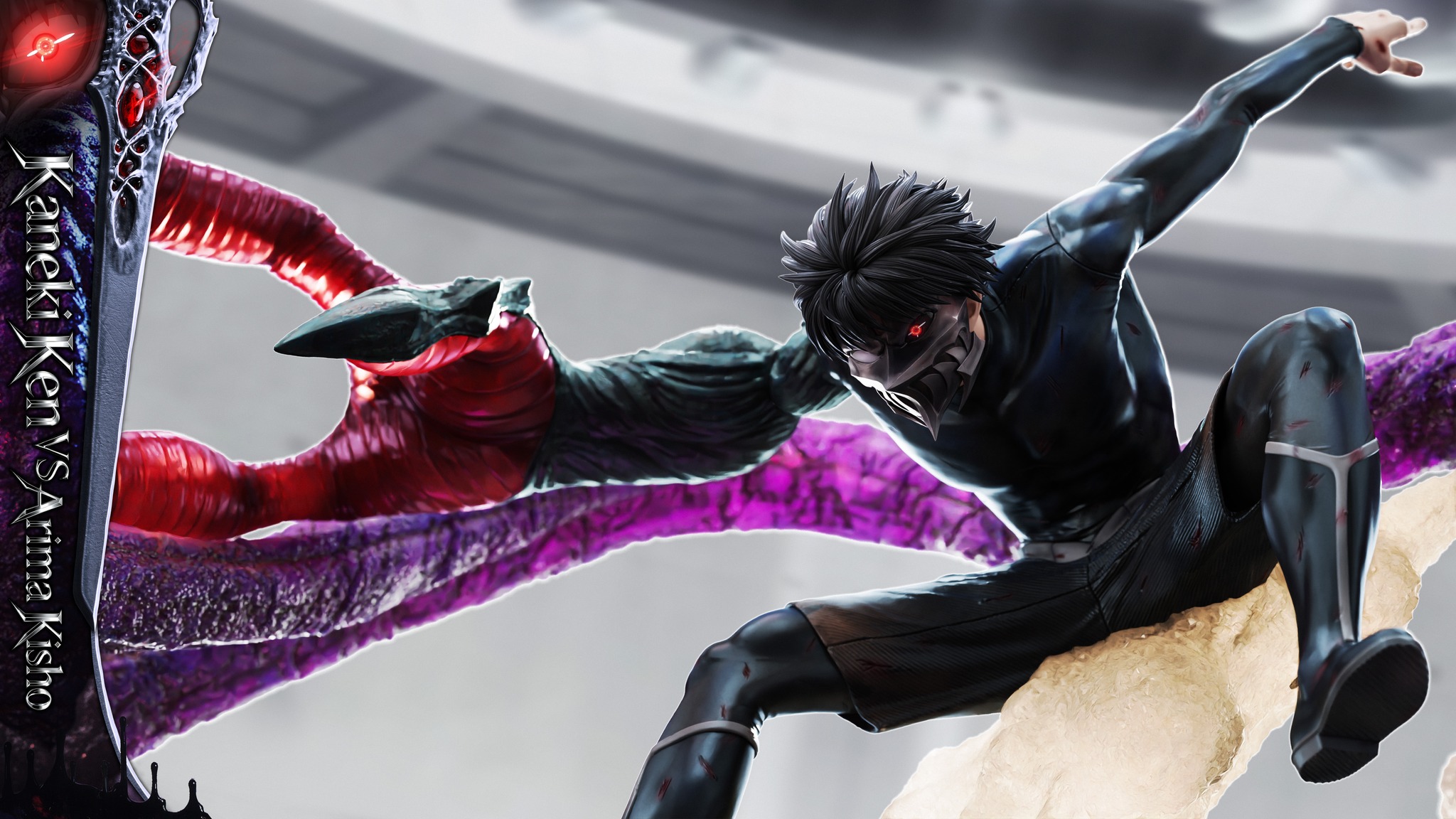 Tokyo Ghoul : Ken Kaneki vs Kishou Arima BY Black Goat Studio