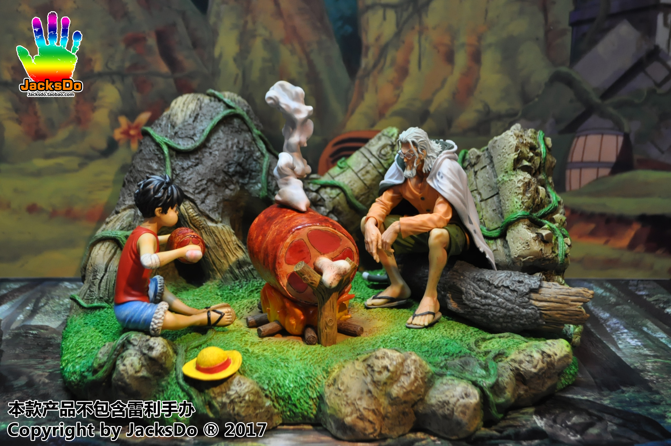 JacksDo Luffy & Rayleigh Rusukaina Island Scene