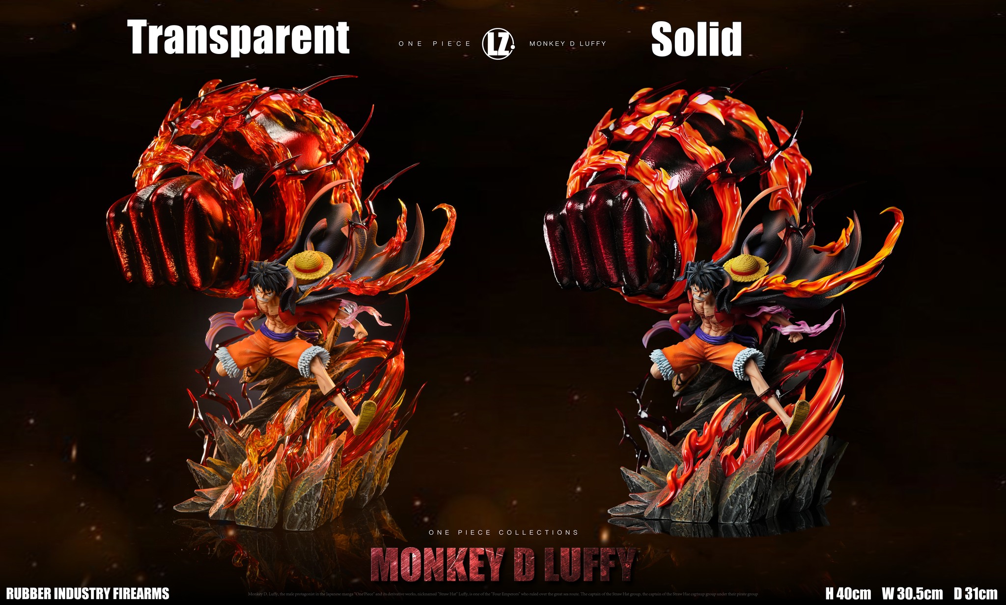 Luffy Red Roc by LZ Studio