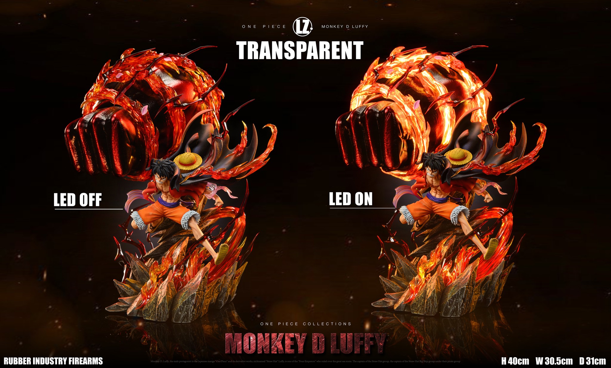 Luffy Red Roc by LZ Studio