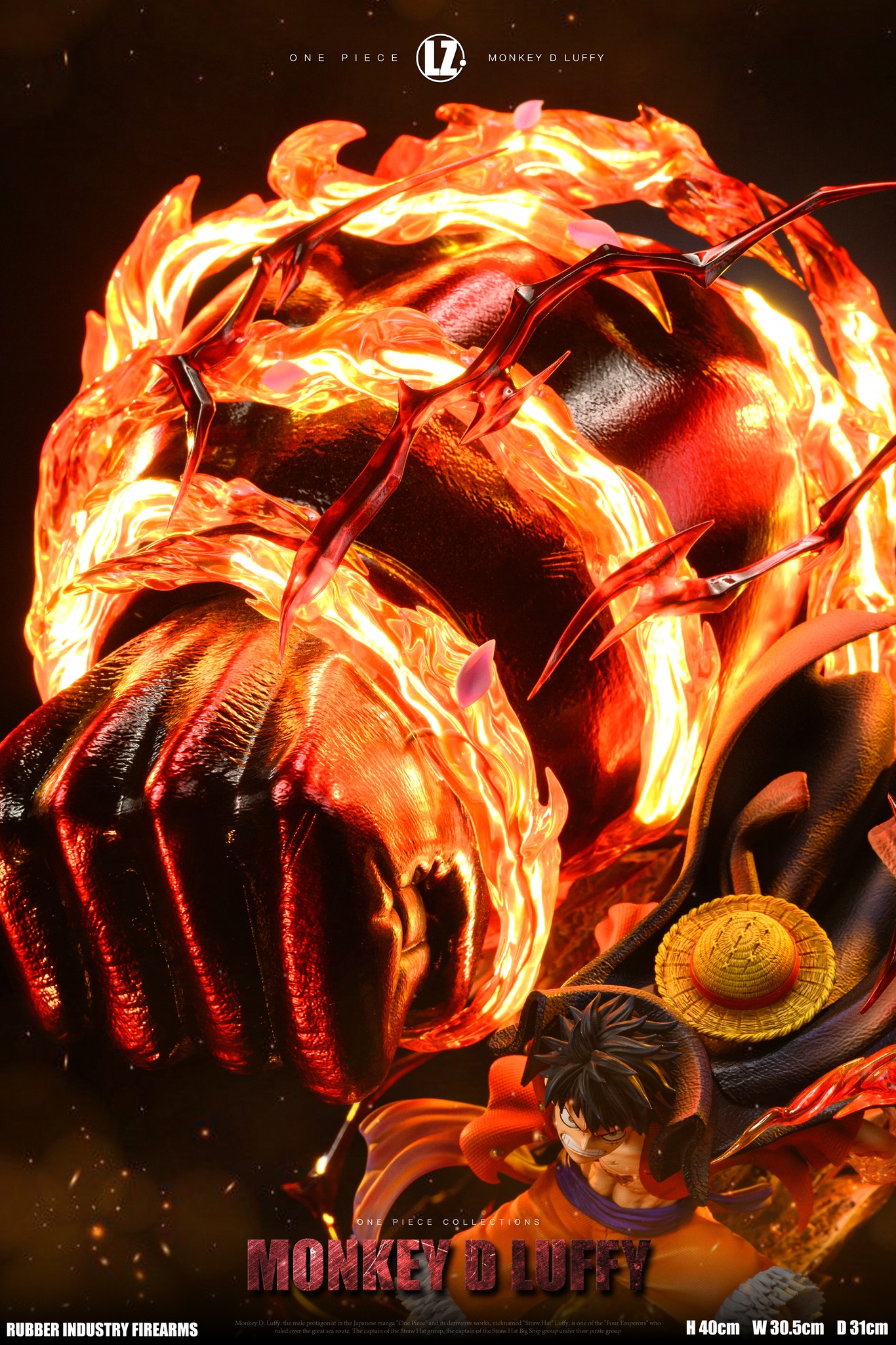 Luffy Red Roc by LZ Studio