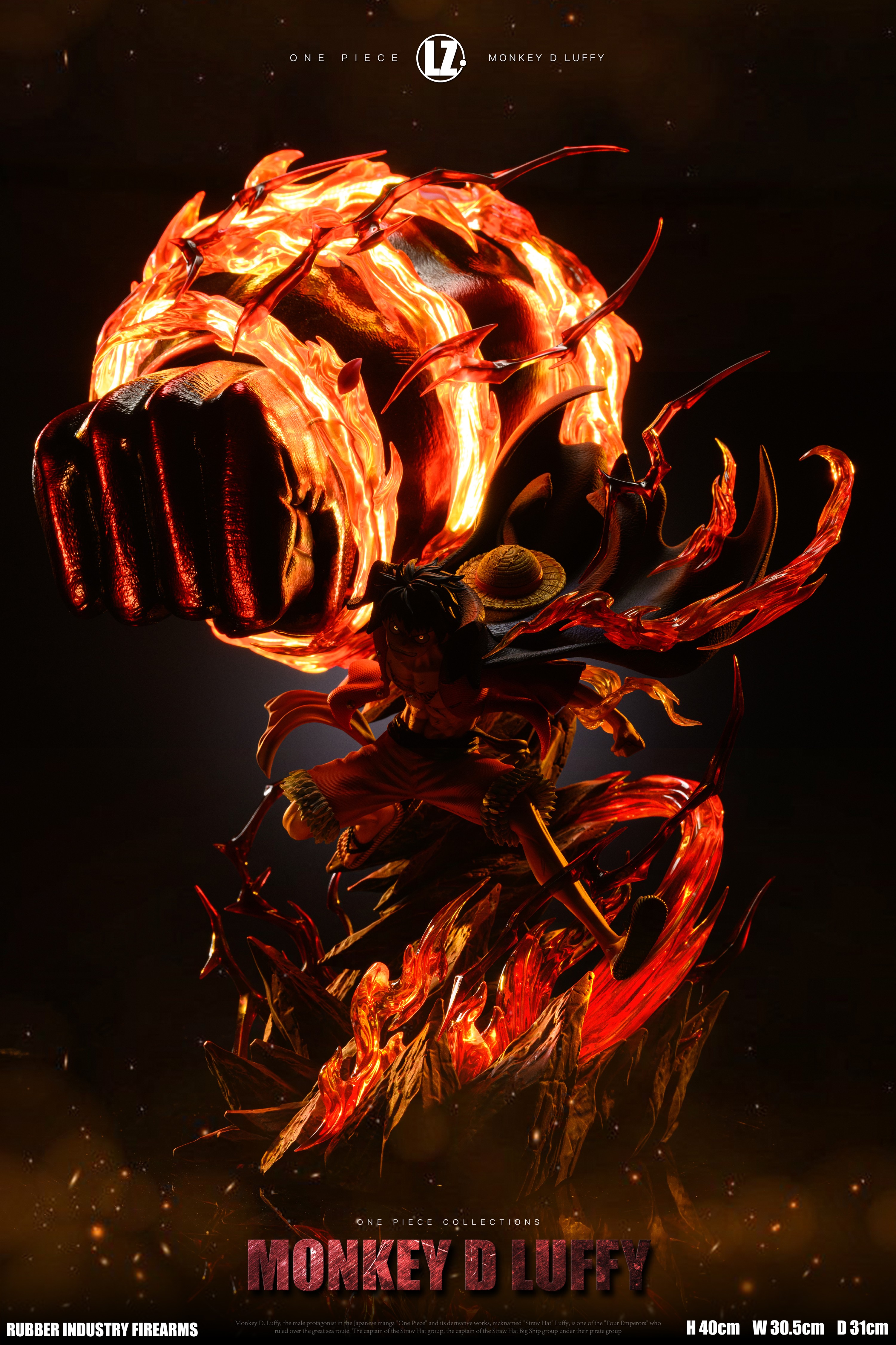 Luffy Red Roc by LZ Studio