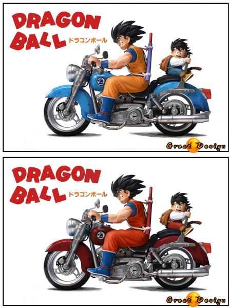 DBZ - Goku & Gohan Motorcycle by GD STUDIO