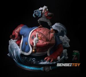 Jiraiya and Gamabunta statue by Last Sleep