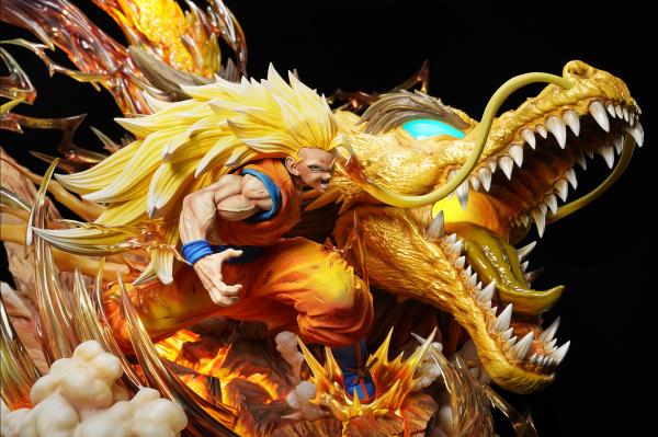 SSJ3 Goku Dragon Fist By Last Sleep Studio