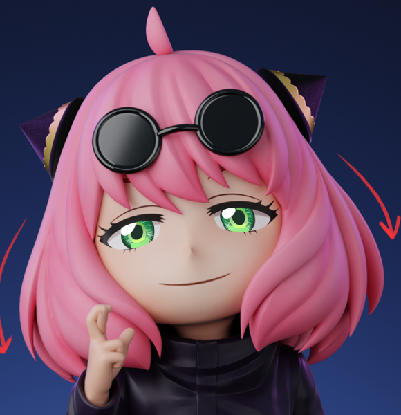 Anya x Gojo By ZH STUDIO